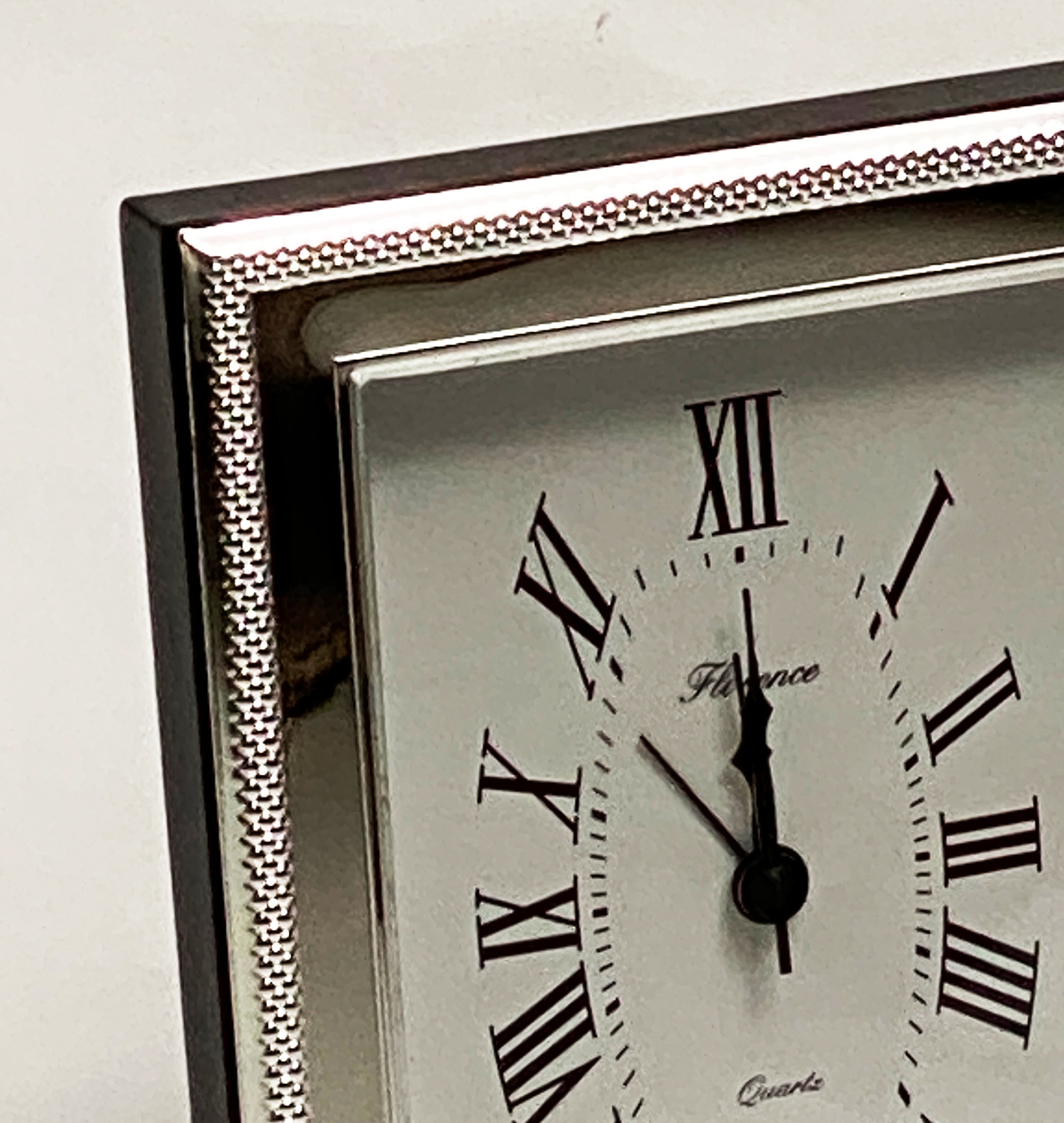 925 Silver Frame Table Clock Plain | BELIRAMS SILVER GIFTS