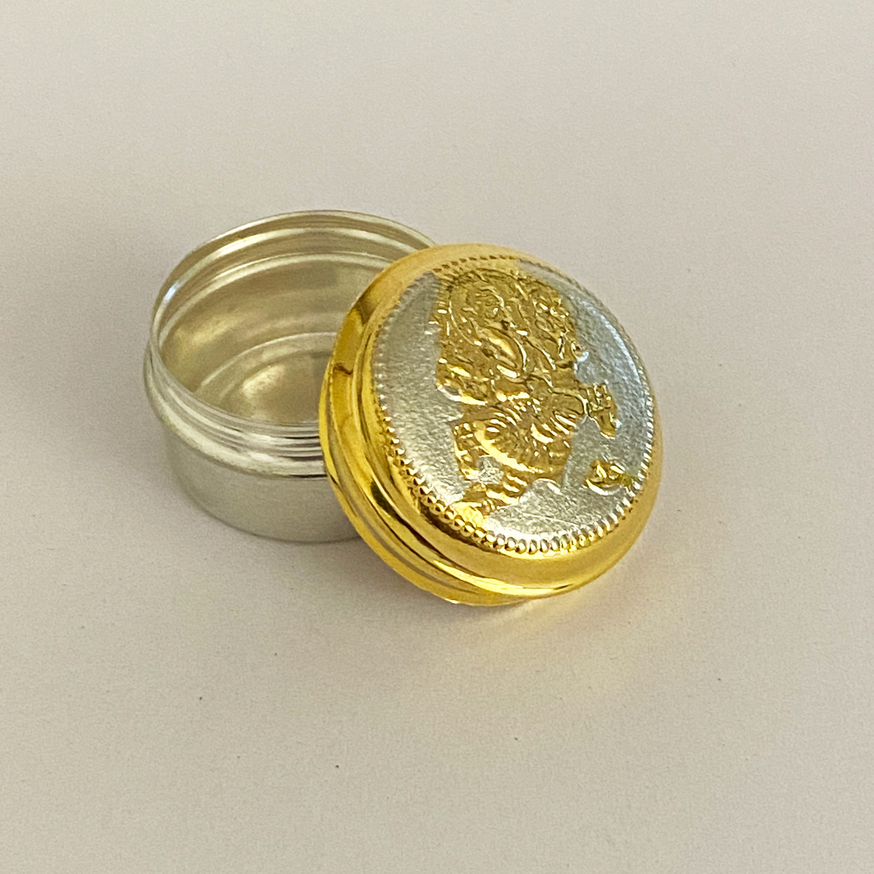 Pure Silver Mini Box Gold Tone | BELIRAMS SILVER GIFTS