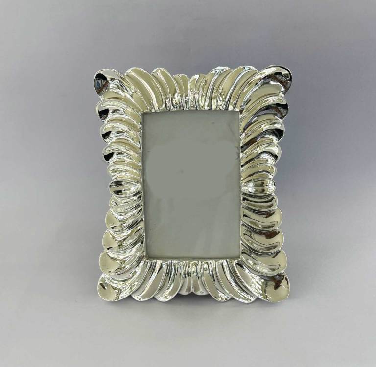 Fine Fluted Silver Photo Frame | 9×13 cm Photo Size - BELIRAMS SILVER GIFTS