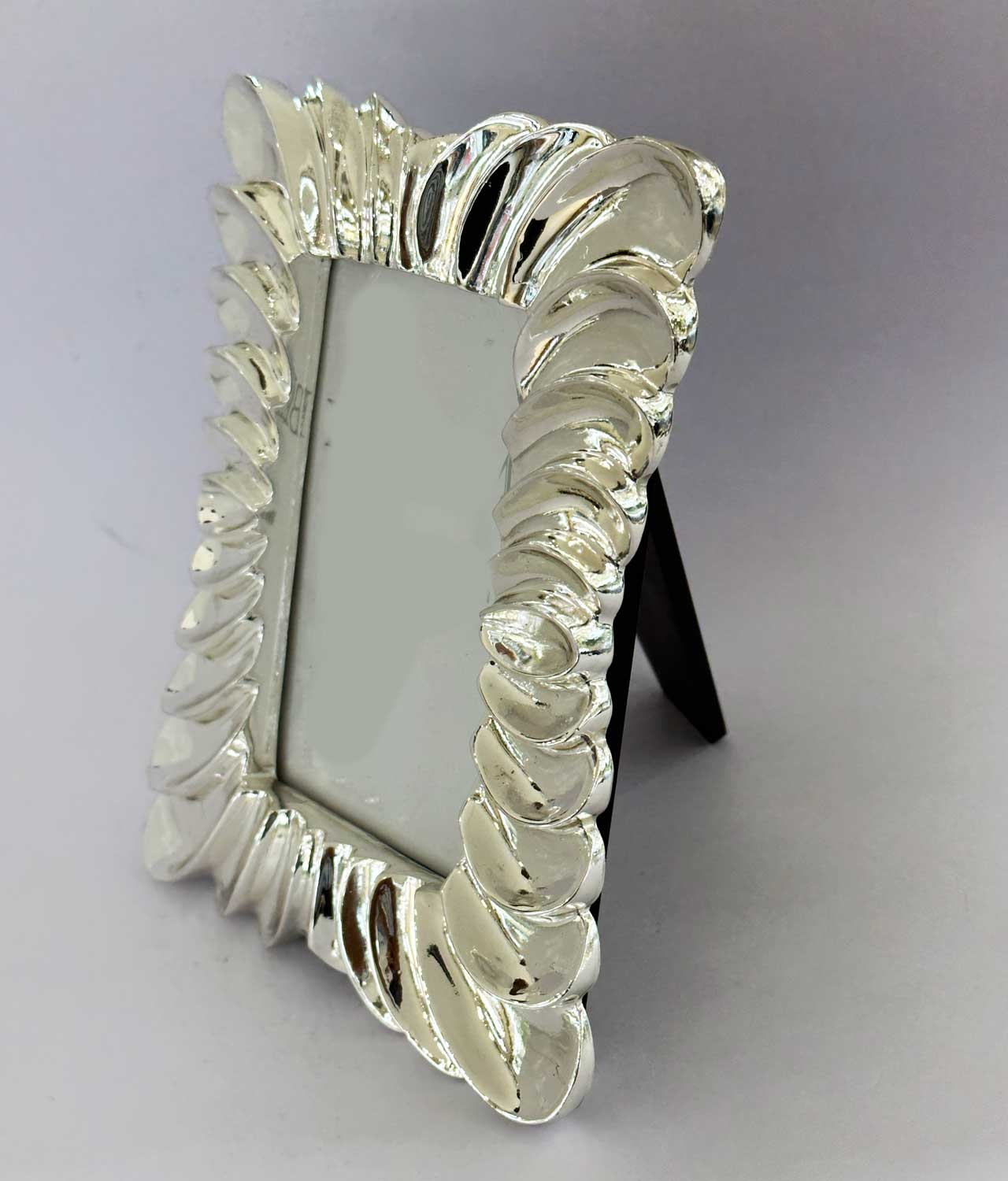 Fine Fluted Silver Photo Frame | 9×13 cm Photo Size - BELIRAMS SILVER GIFTS