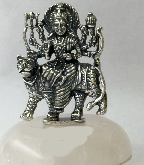 Pure Silver Durga idol | BELIRAMS SILVER GIFTS